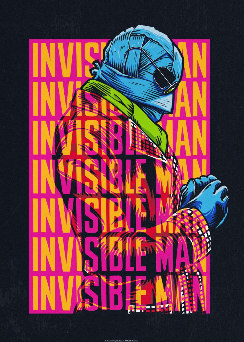 'Invisible Man' Poster, picture, metal print, paint by Universal ...