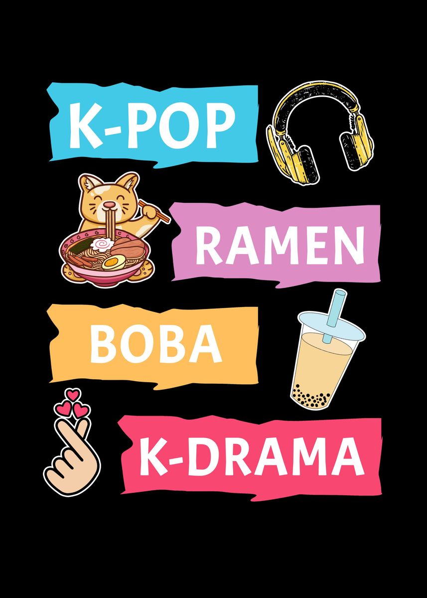 'KPop Lover Funny Kpop Fan' Poster, picture, metal print, paint by ...