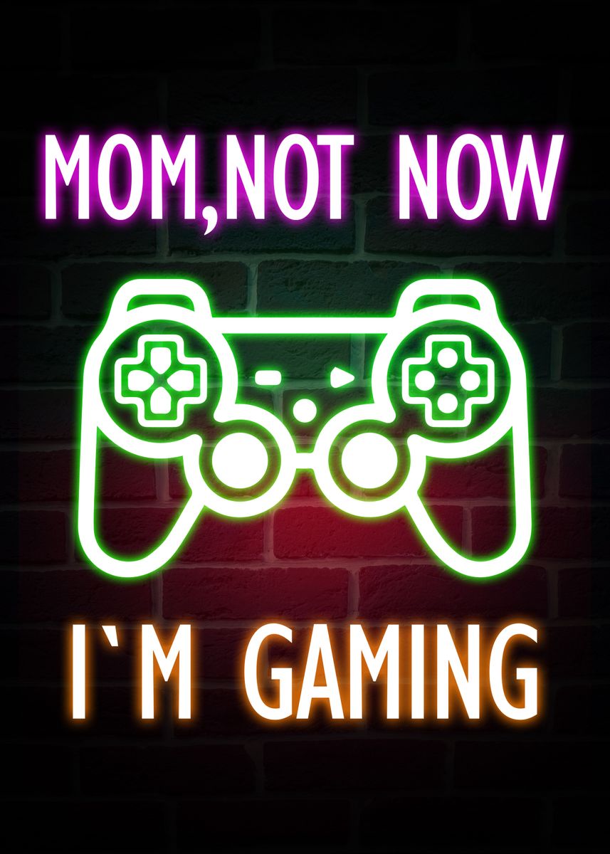 'I Am Gamer' Poster, picture, metal print, paint by Remang Remang ...