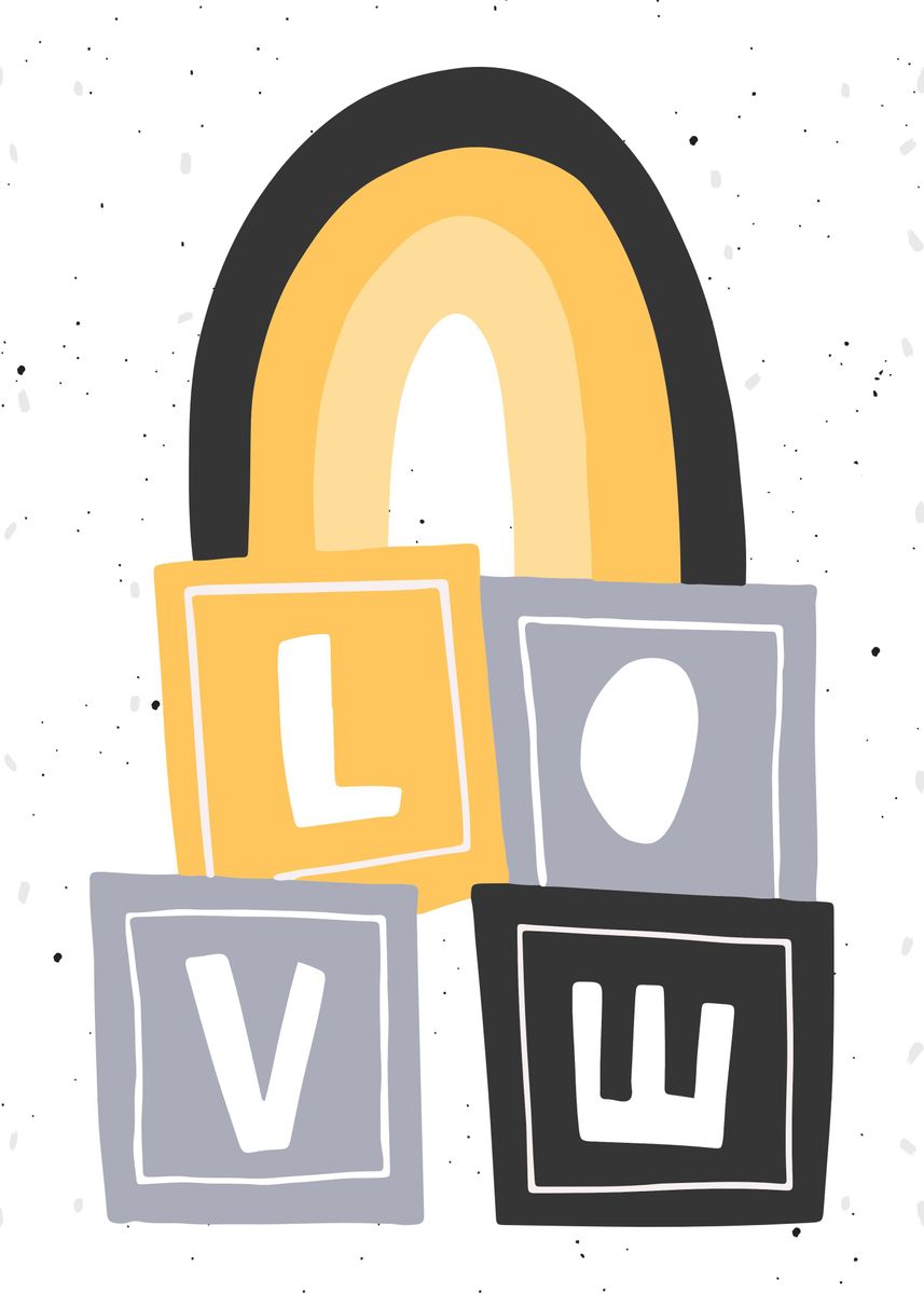 'Cute Kids Poster Love' Poster by afdesign | Displate