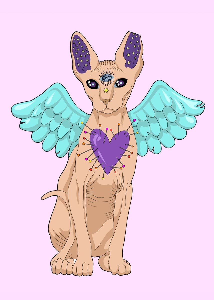 'Sphynx' Poster by Julie Kitzes | Displate