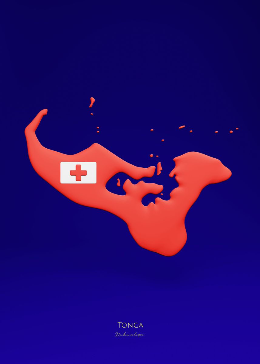 'Tonga Nuku alofa Oseania' Poster, picture, metal print, paint by erwin ...