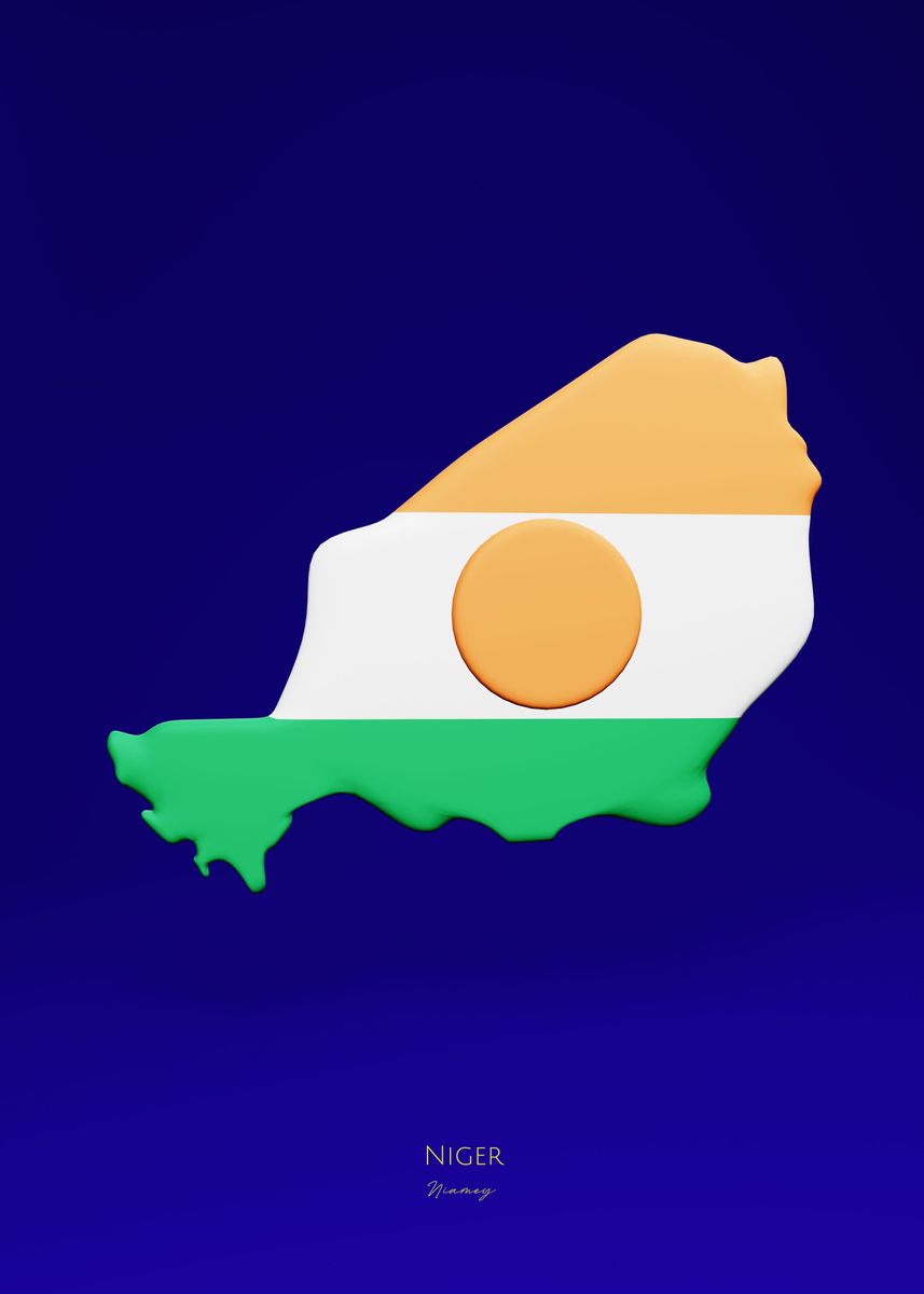 'Niger Niamey Mohamed Bazou' Poster by erwin saputra art | Displate