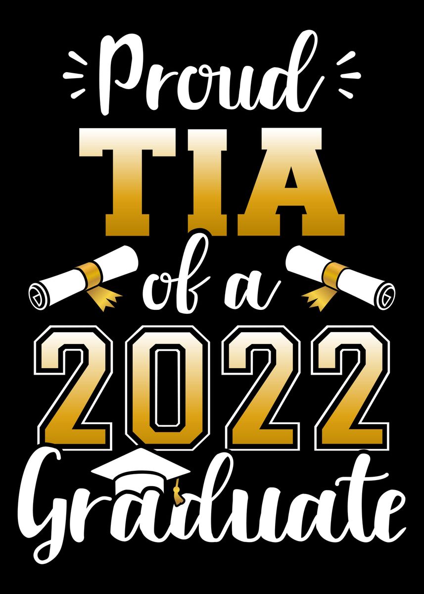 'Proud tia of a class of 20' Poster, picture, metal print, paint by ...