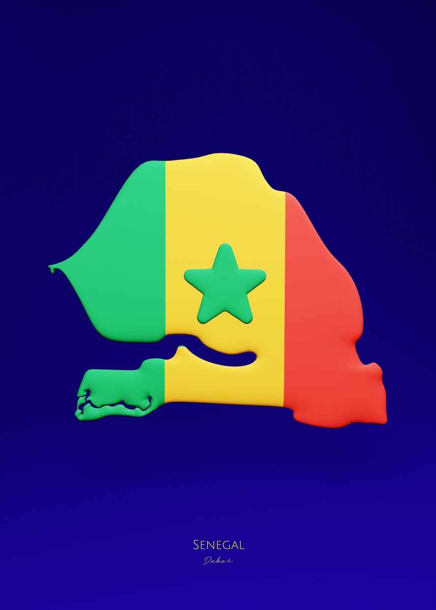 'Senegal Dakar Sadio Mane' Poster by erwin saputra art | Displate