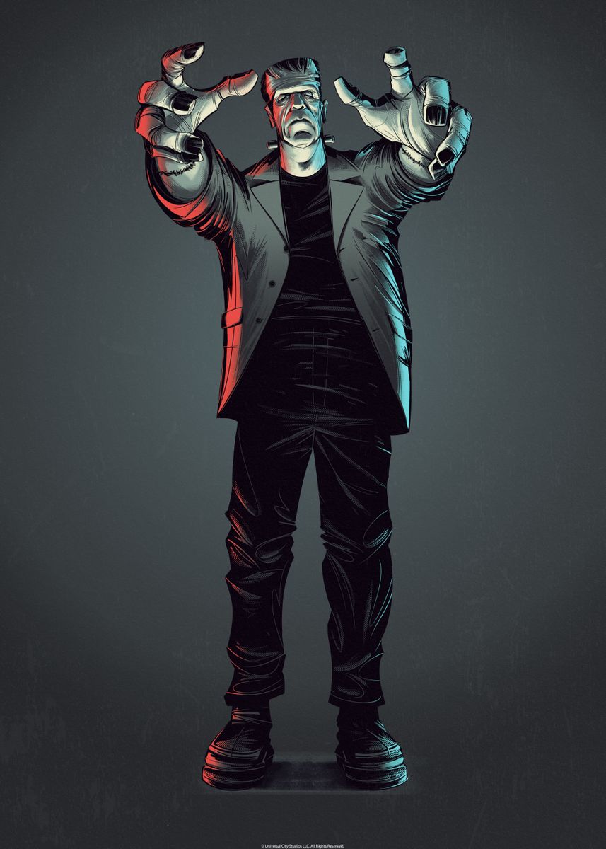 'Frankenstein' Poster, picture, metal print, paint by Universal ...