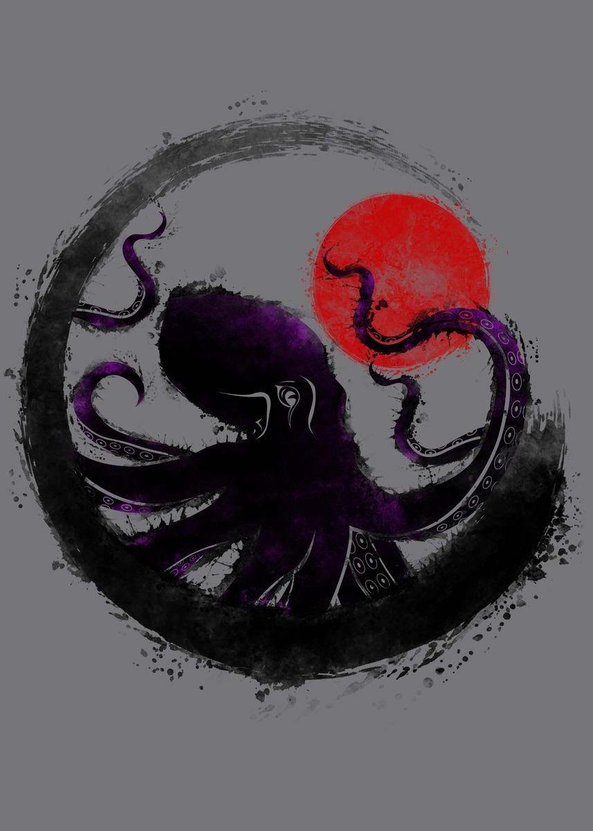 'Octopus Stroke ' Poster by jun salazar | Displate