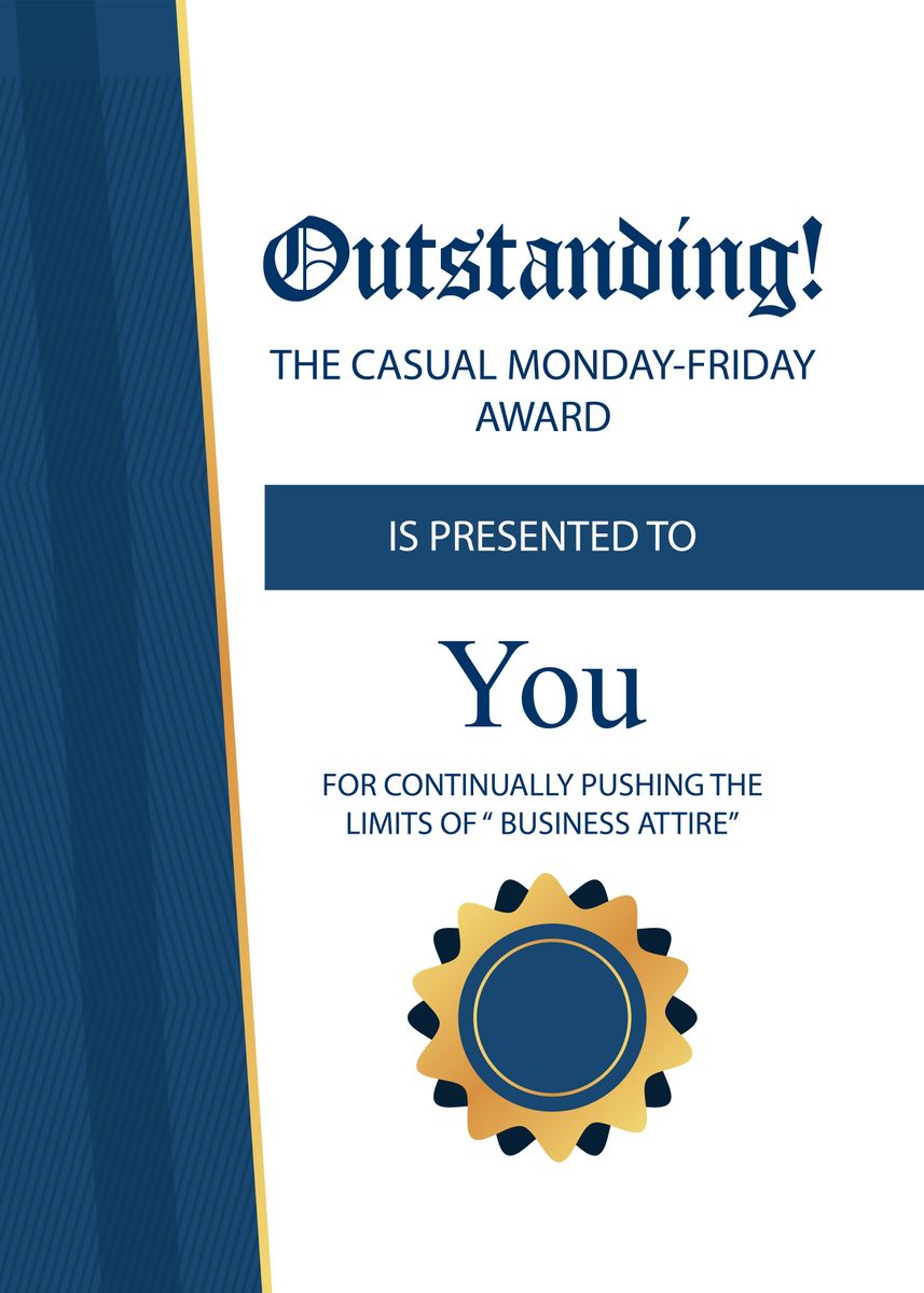 'Certificate Funny Wall Art' Poster by Decoratier Qwerdenker | Displate