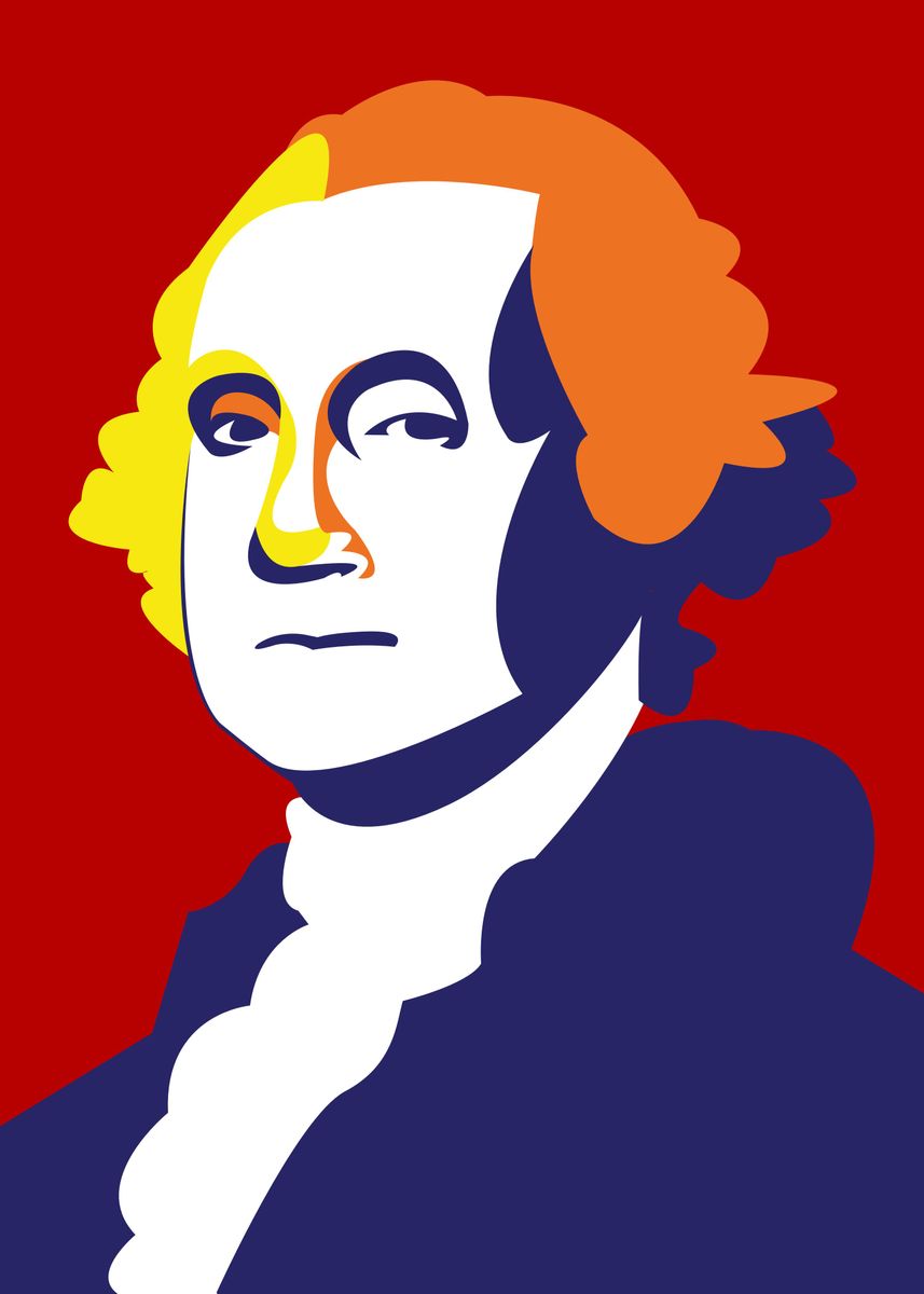 'George Washington' Poster, picture, metal print, paint by Firman Alief ...