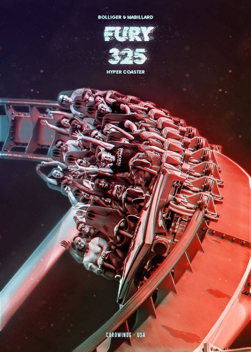 'Fury 325' Poster, picture, metal print, paint by Maxime Arbez | Displate