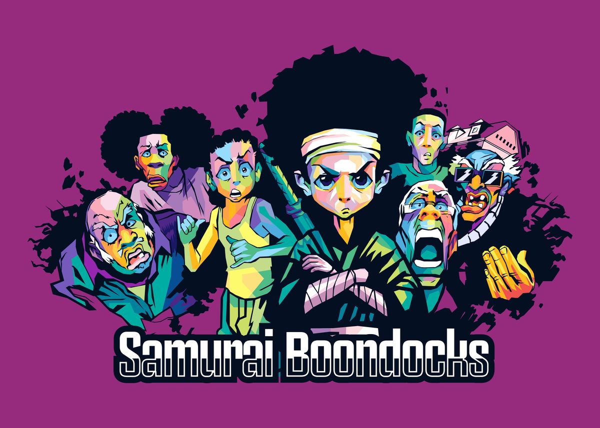 'Samurai Boondocks' Poster by Ar dani | Displate