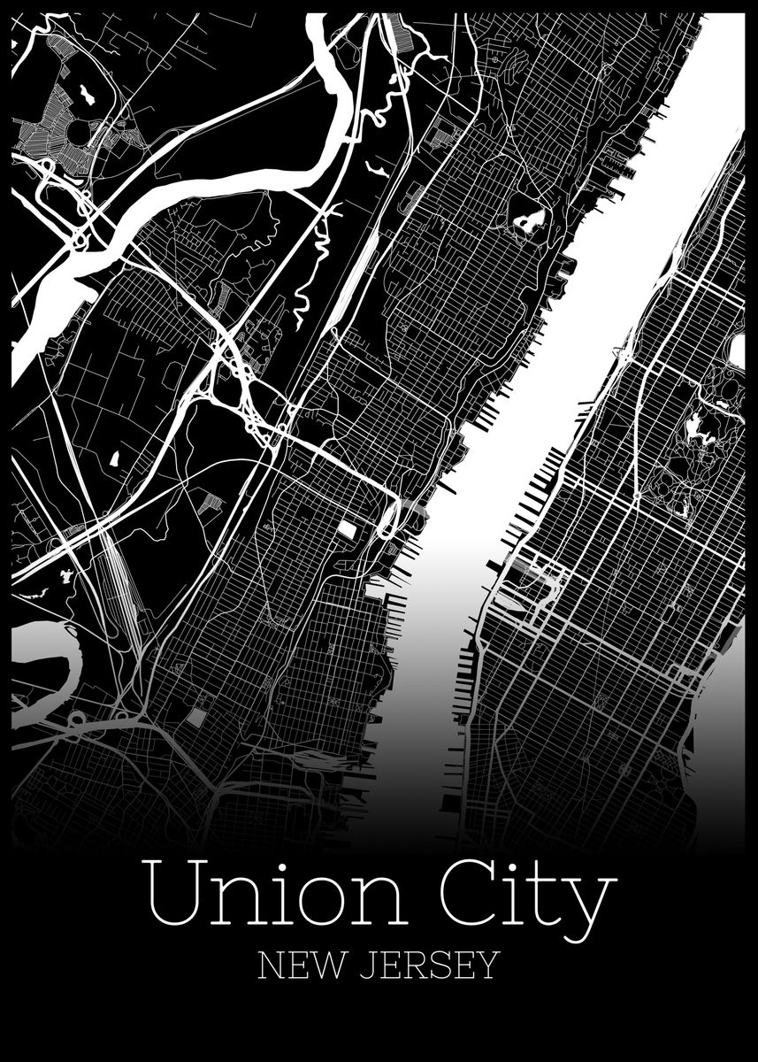 'Union City New Jersey' Poster by RelDesign | Displate