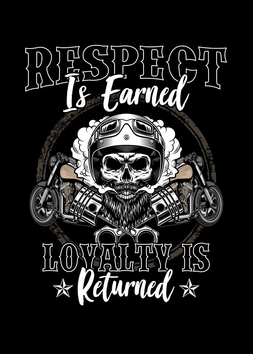 'Funny Motorcycles Graphic' Poster, picture, metal print, paint by ...