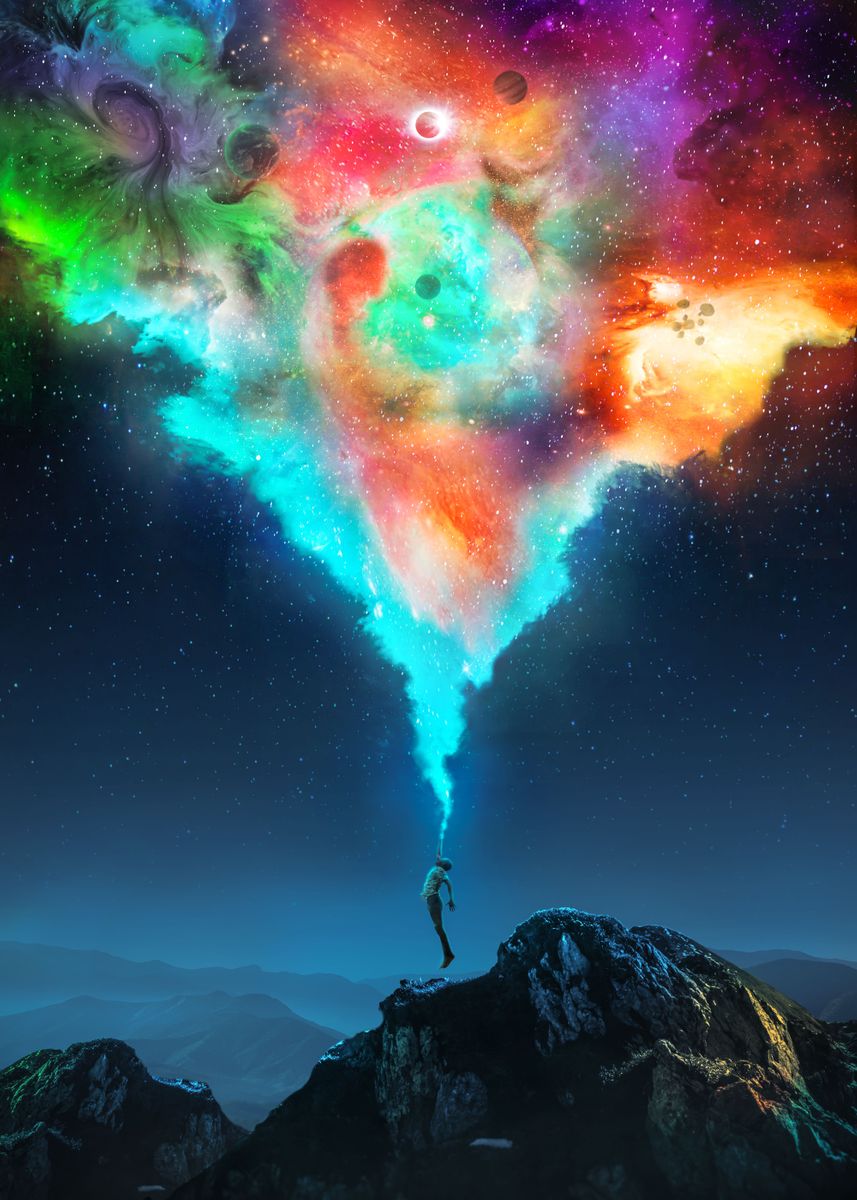 'Explode' Poster, picture, metal print, paint by Iamtripsy | Displate