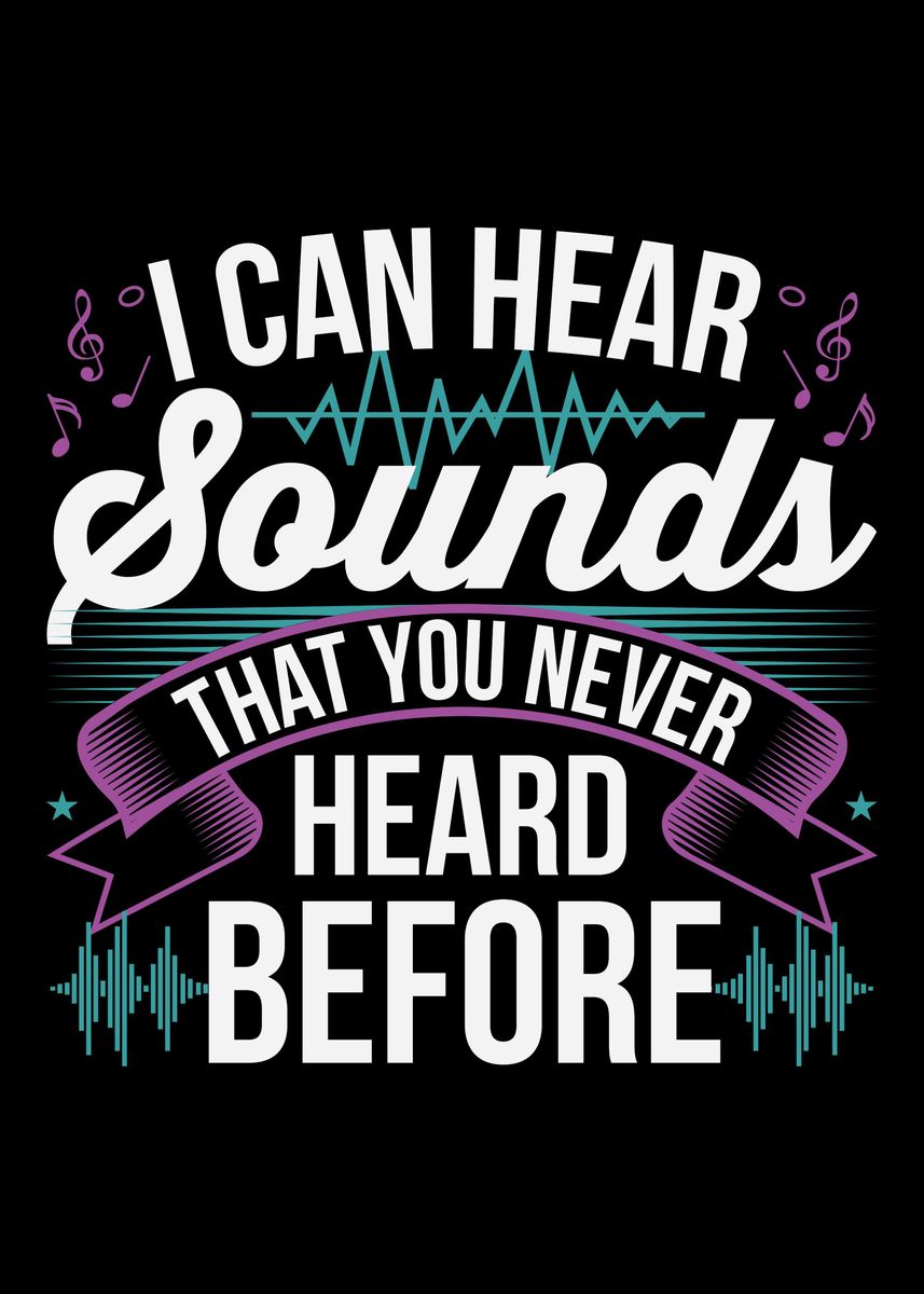 'Sound Audio Engineer Music' Poster by CrazySquirrel | Displate