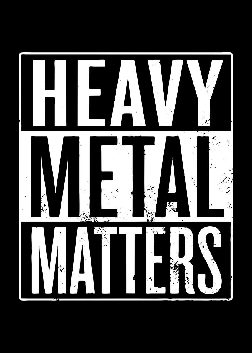 'heavy metal' Poster, picture, metal print, paint by nur dedek | Displate