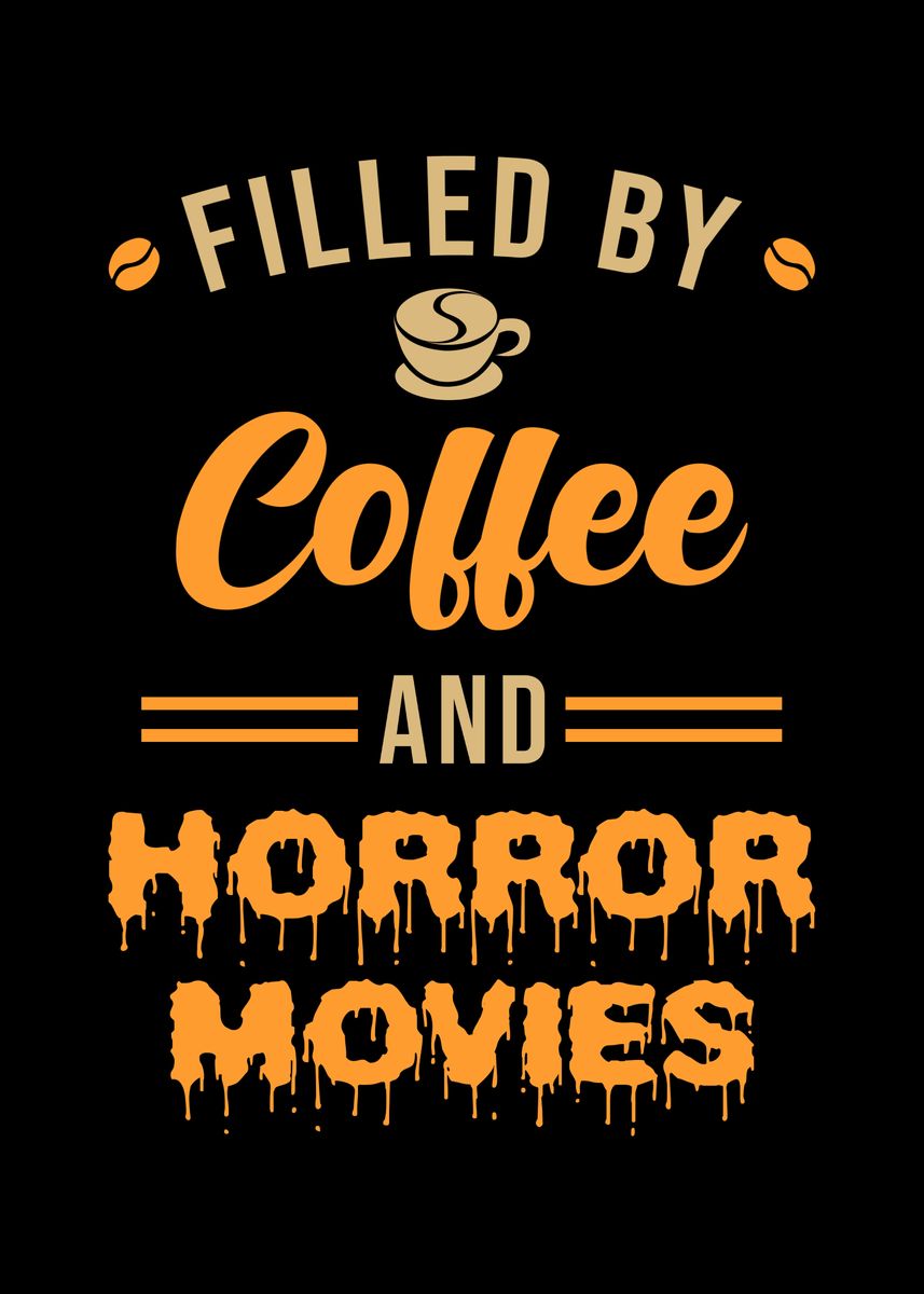 'Coffee And True Crime' Poster, picture, metal print, paint by schmugo ...