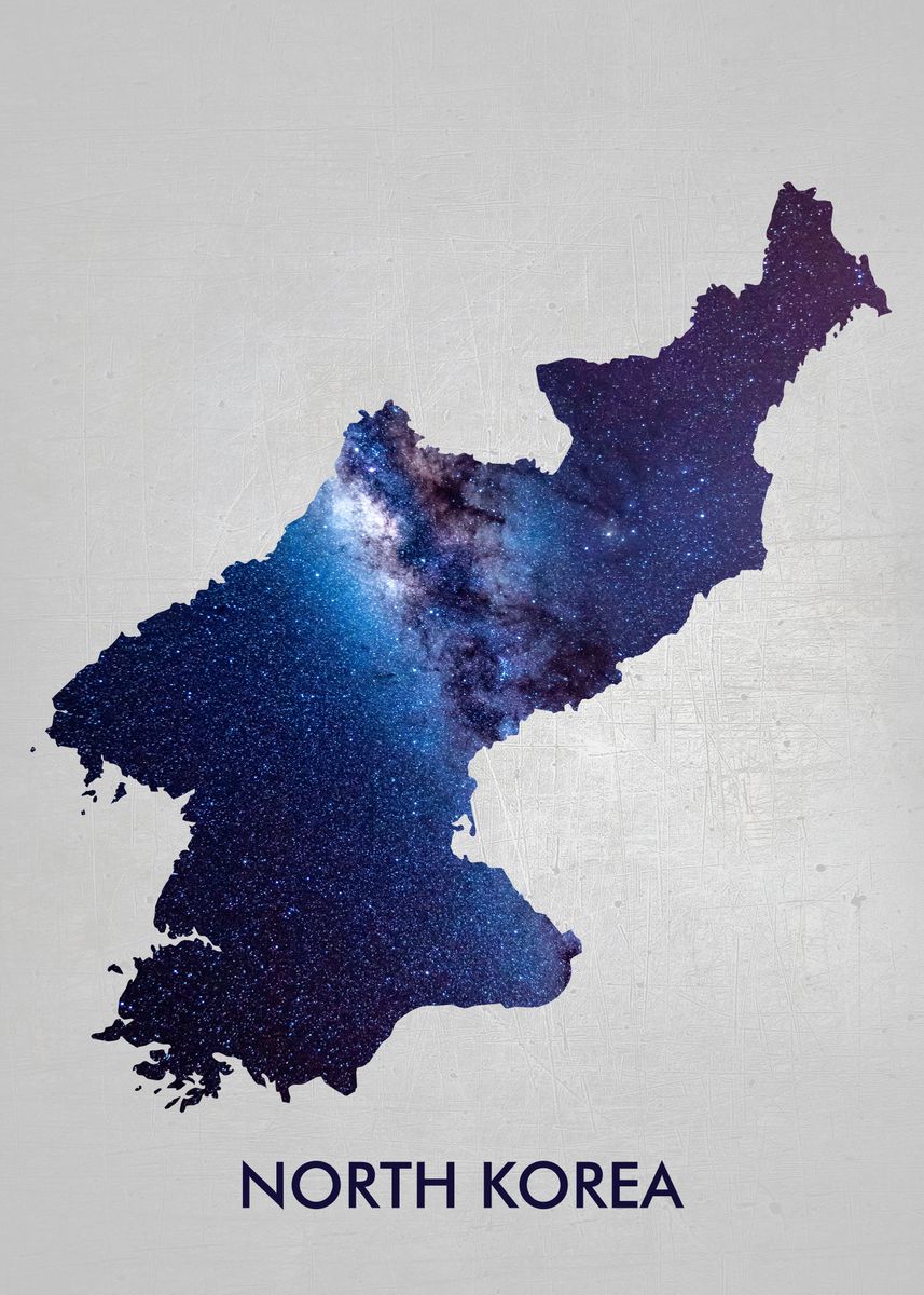 'NORTH KOREA' Poster, picture, metal print, paint by Atomic Chinook | Displate