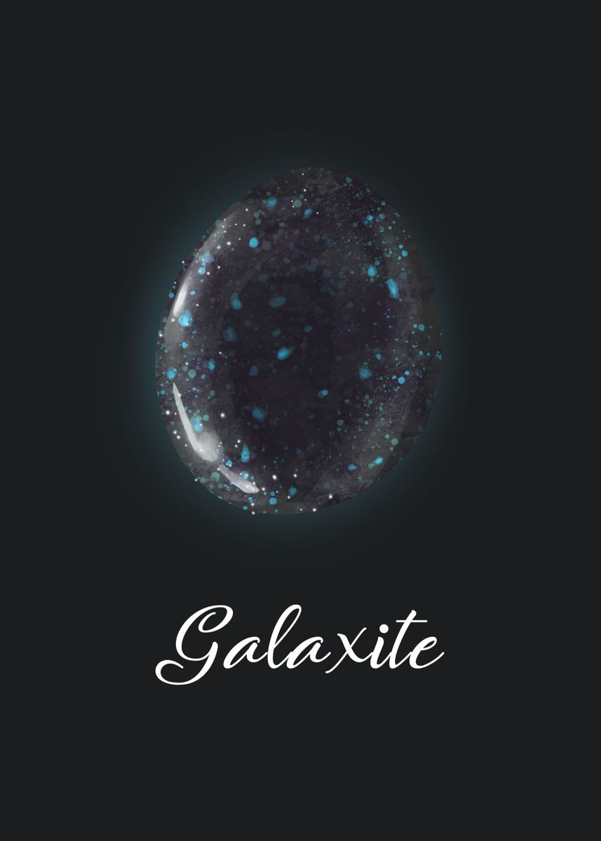 'Crystal Galaxite' Poster, picture, metal print, paint by XandYart ...