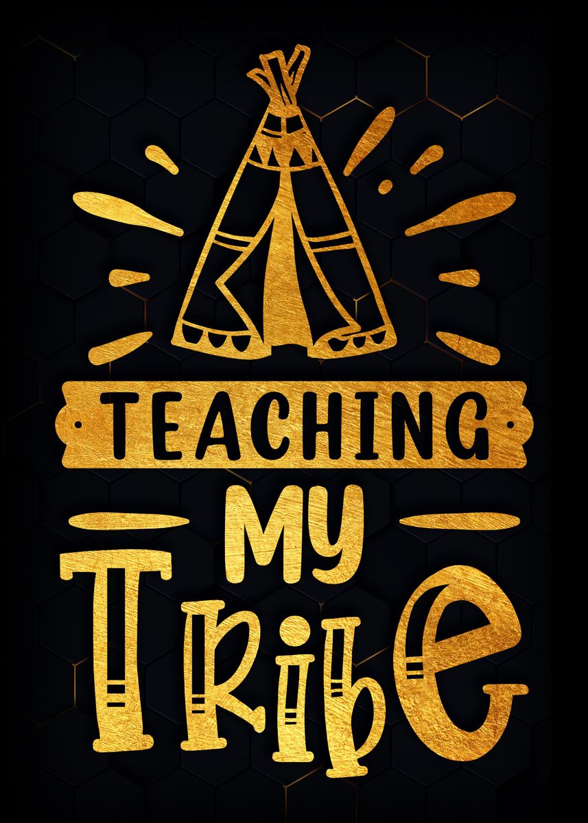 'Teaching my tribe ' Poster by Denis Siggers | Displate