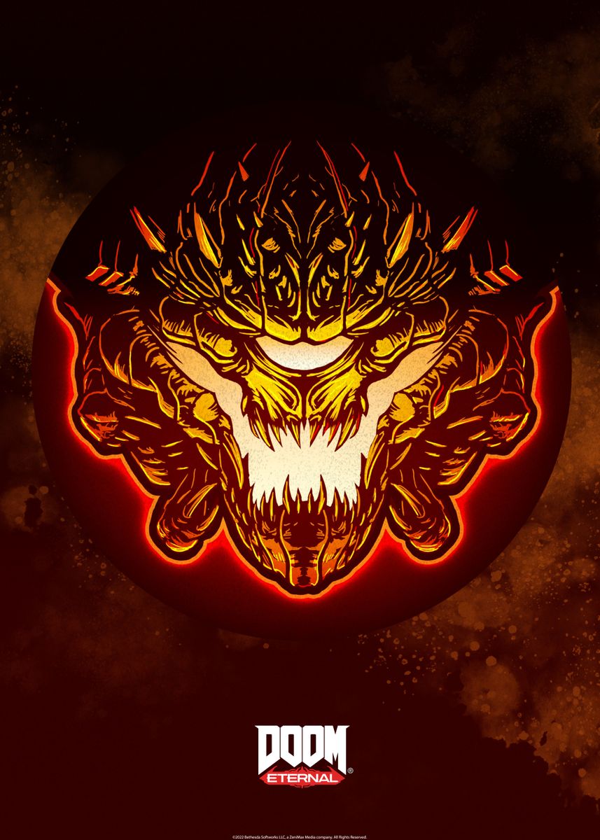 'Doom Eternal' Poster, picture, metal print, paint by DOOM | Displate