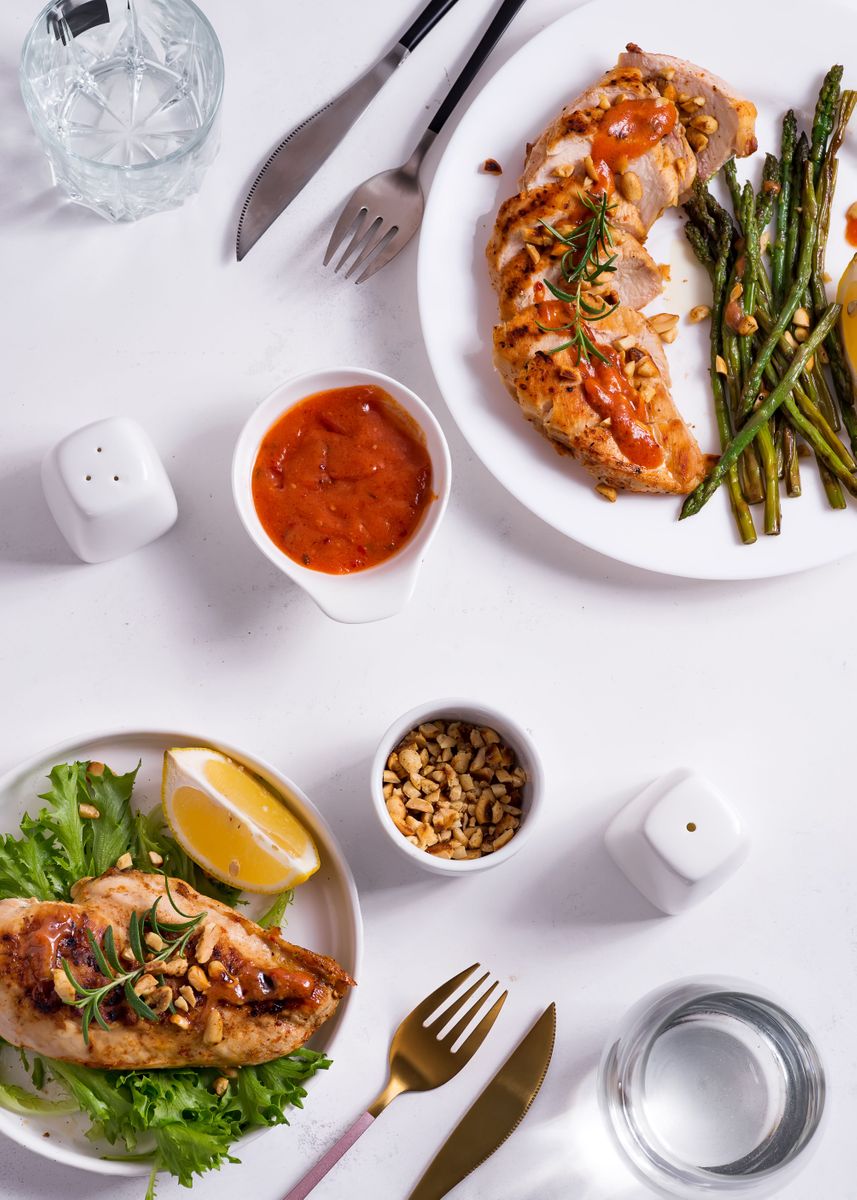 'Grilled chicken breast ' Poster, picture, metal print, paint by Yuliia ...