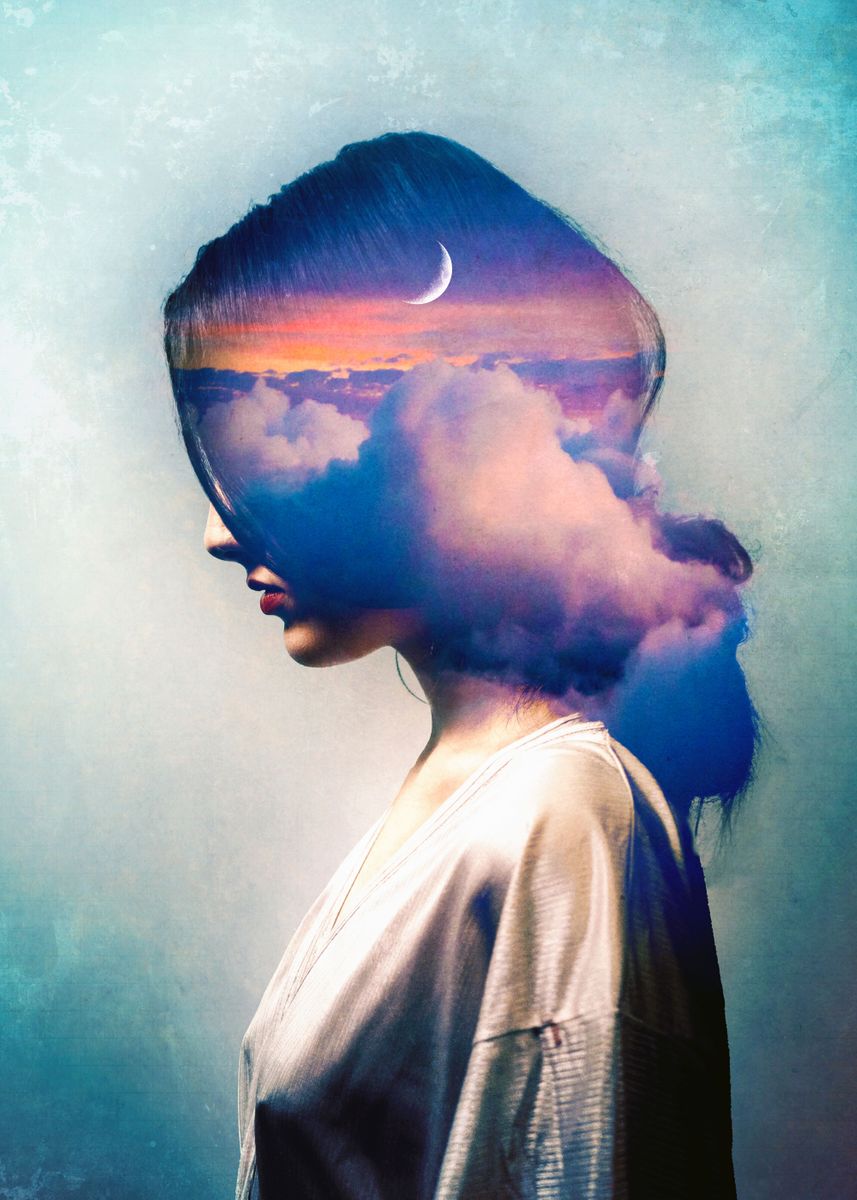 'Floating Memory' Poster by seam less | Displate