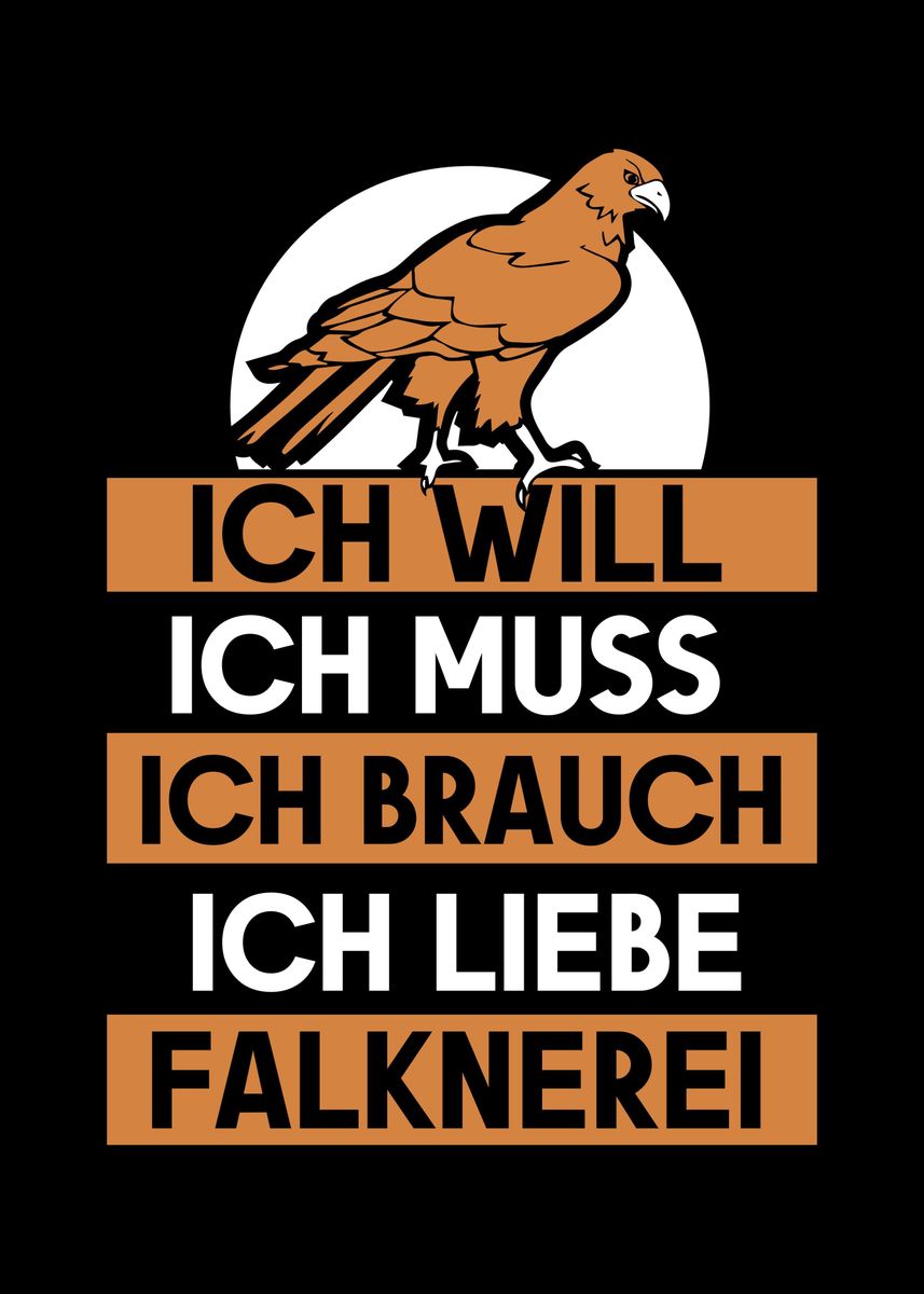 'German Falconer' Poster by Sebastian Wünsche | Displate