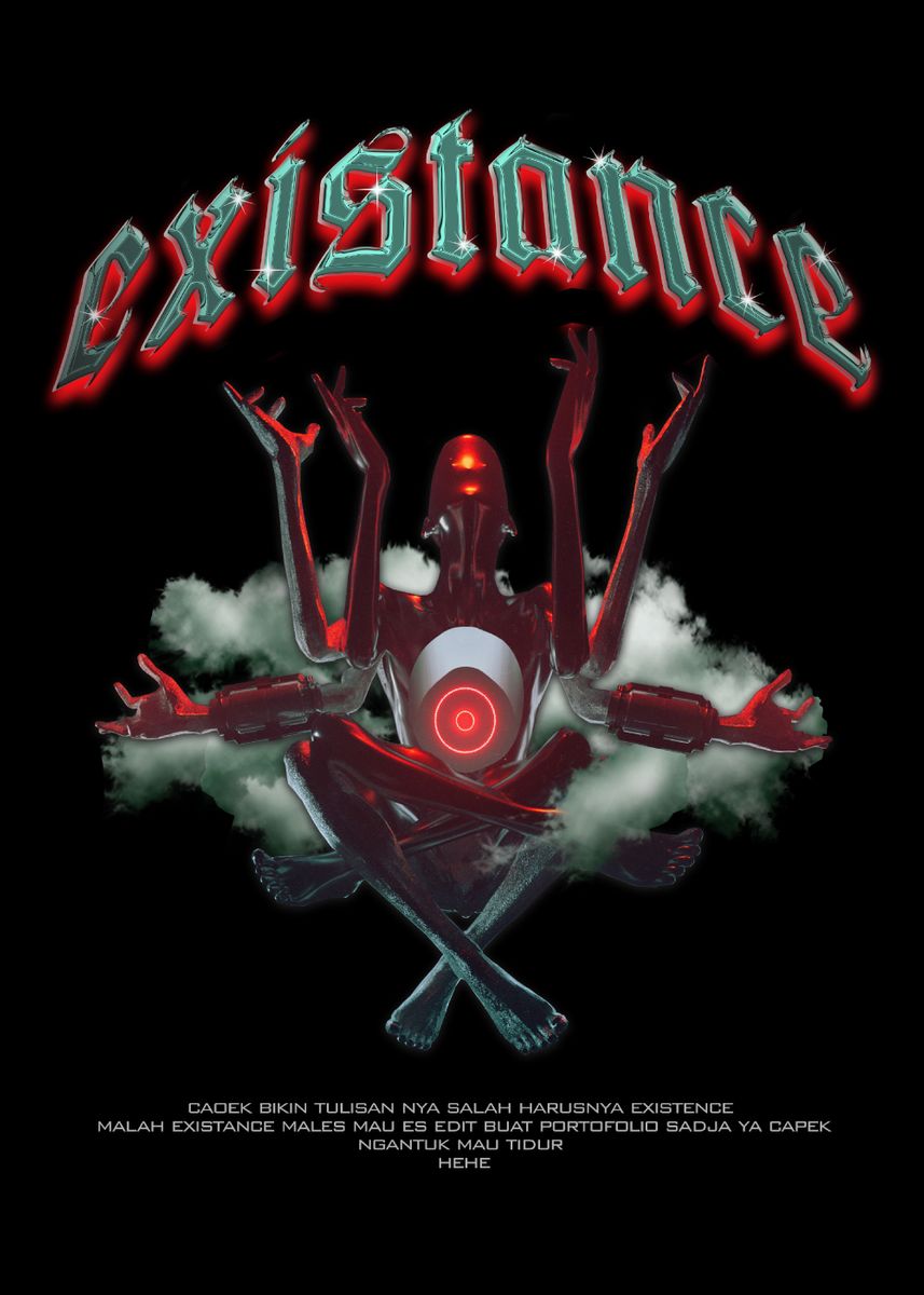 'scifi existence' Poster, picture, metal print, paint by Intersection ...