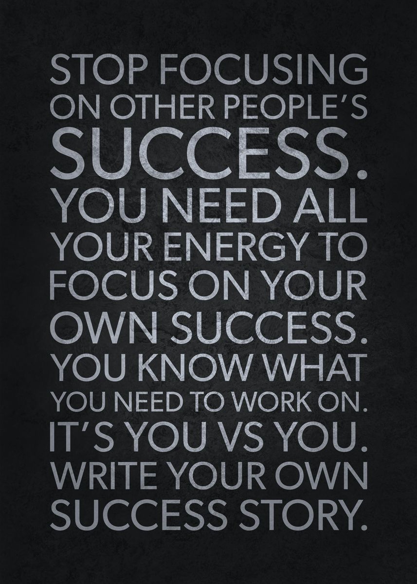 'Write Your Success Story' Poster by CHAN | Displate