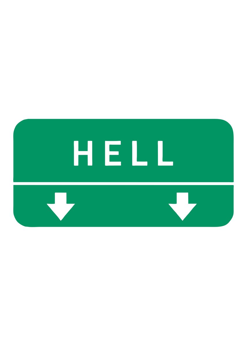 'hell' Poster by nur dedek | Displate