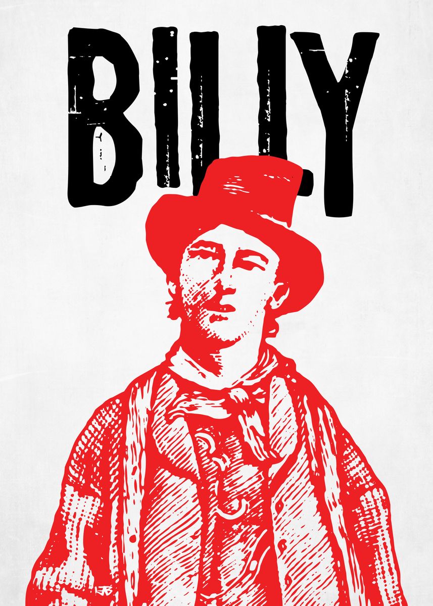 'Billy the Kid' Poster, picture, metal print, paint by John Marinakis ...