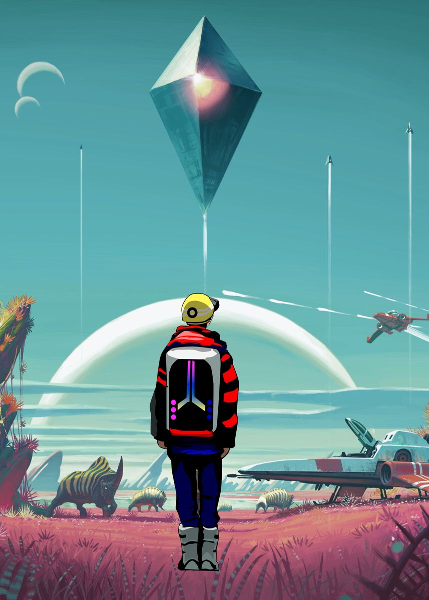 'no mans sky' Poster, picture, metal print, paint by malenia ring ...