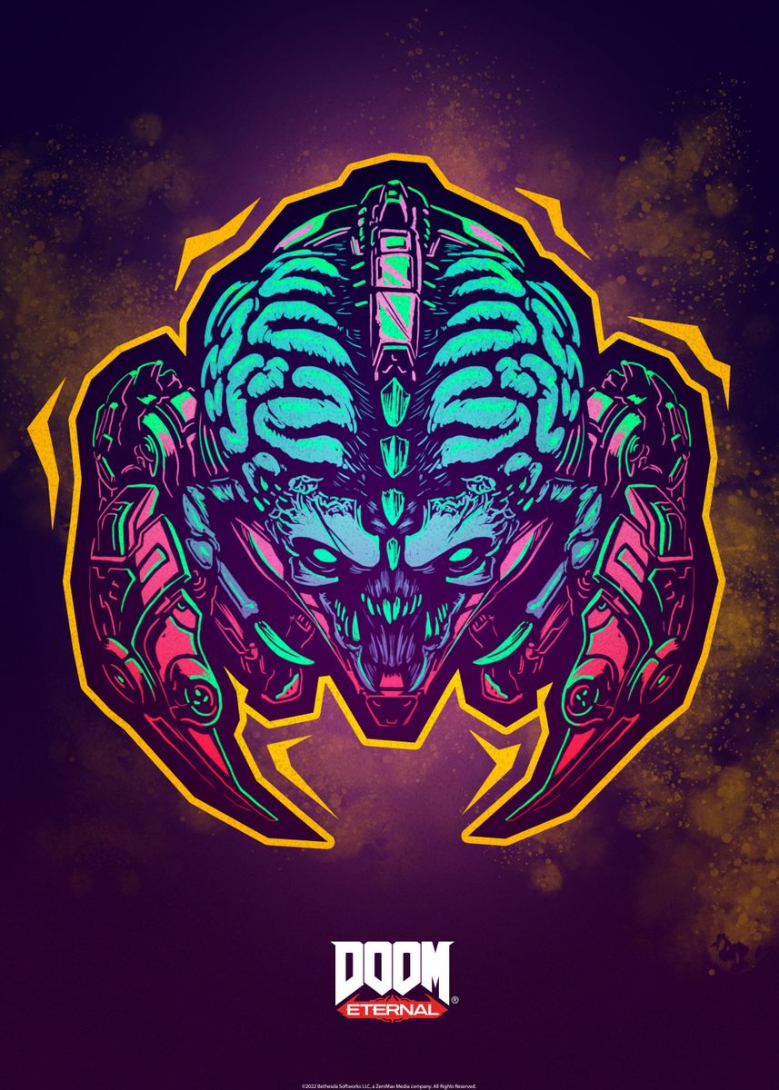 'Mind' Poster, picture, metal print, paint by DOOM | Displate