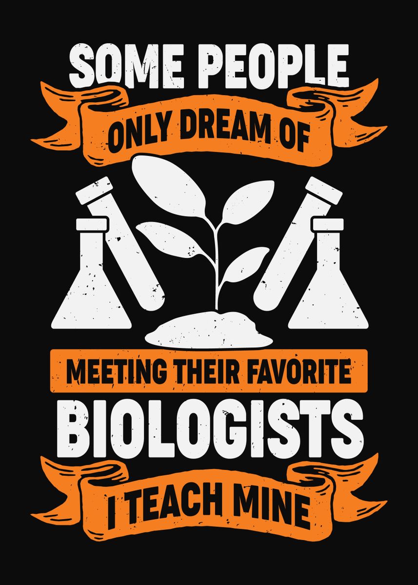 'Biology Teacher Design' Poster, picture, metal print, paint by Marcel ...