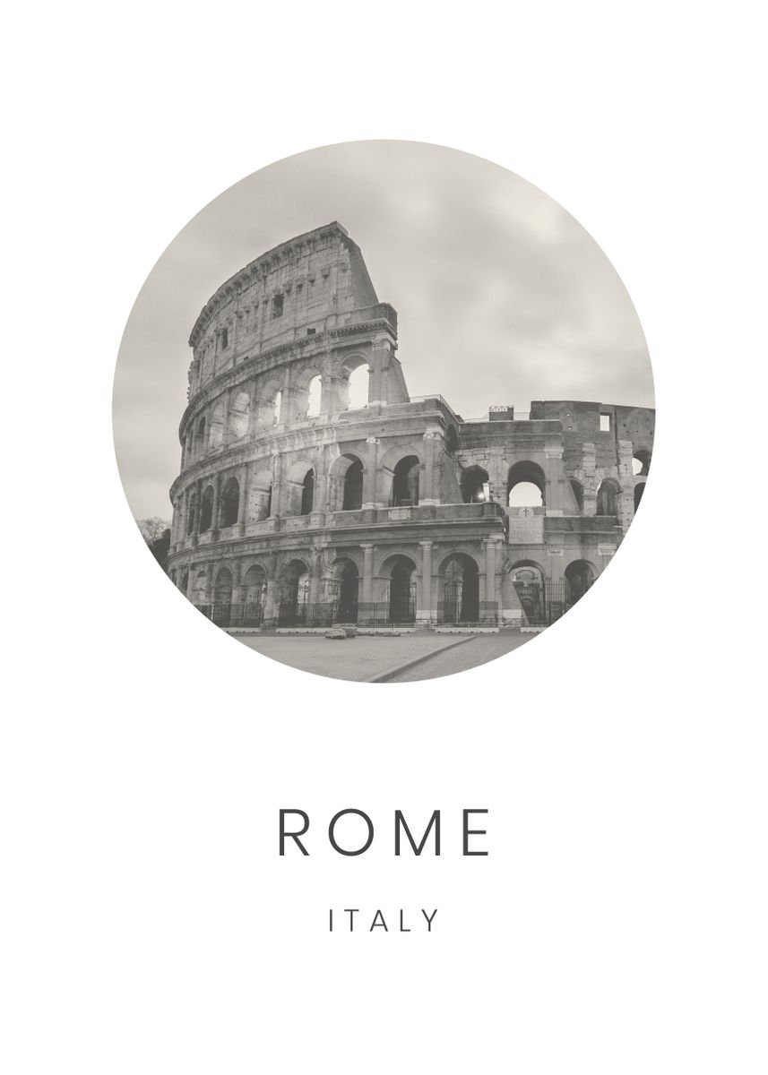 'Rome Italy' Poster by Travelfy Art | Displate