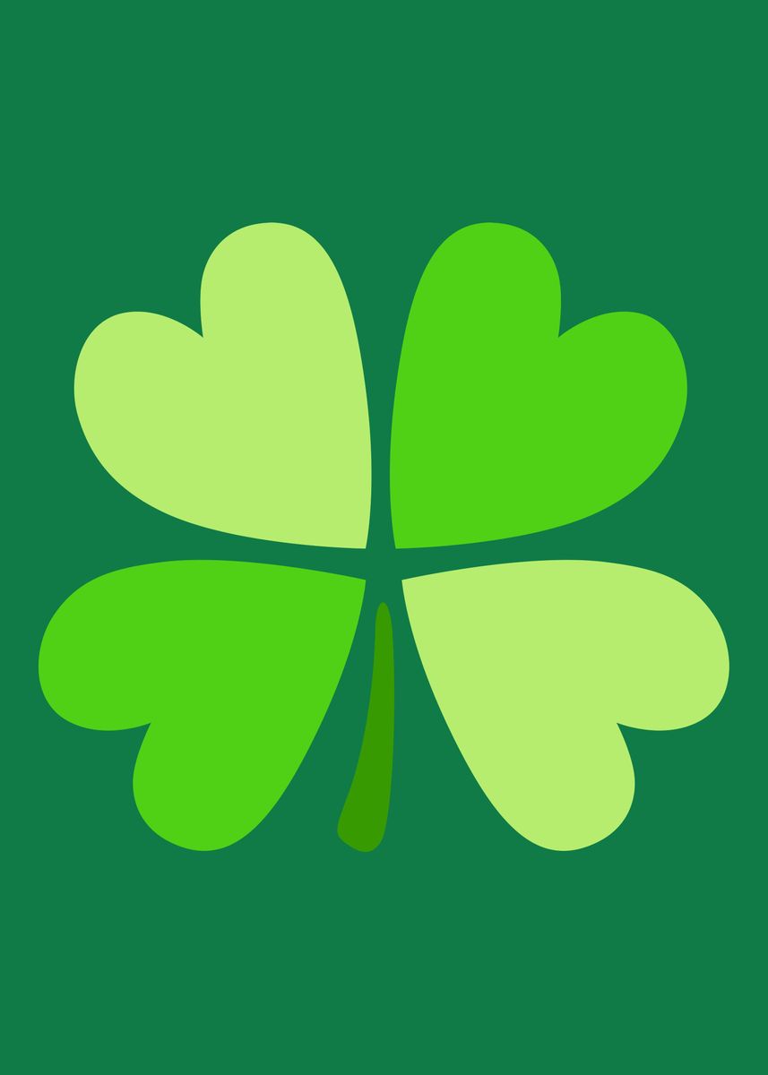 'Shamrock St Patricks day' Poster, picture, metal print, paint by ...