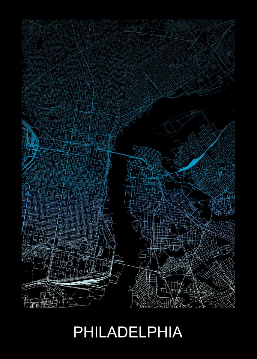 'Philadelphia' Poster by WiseWordsWonders | Displate