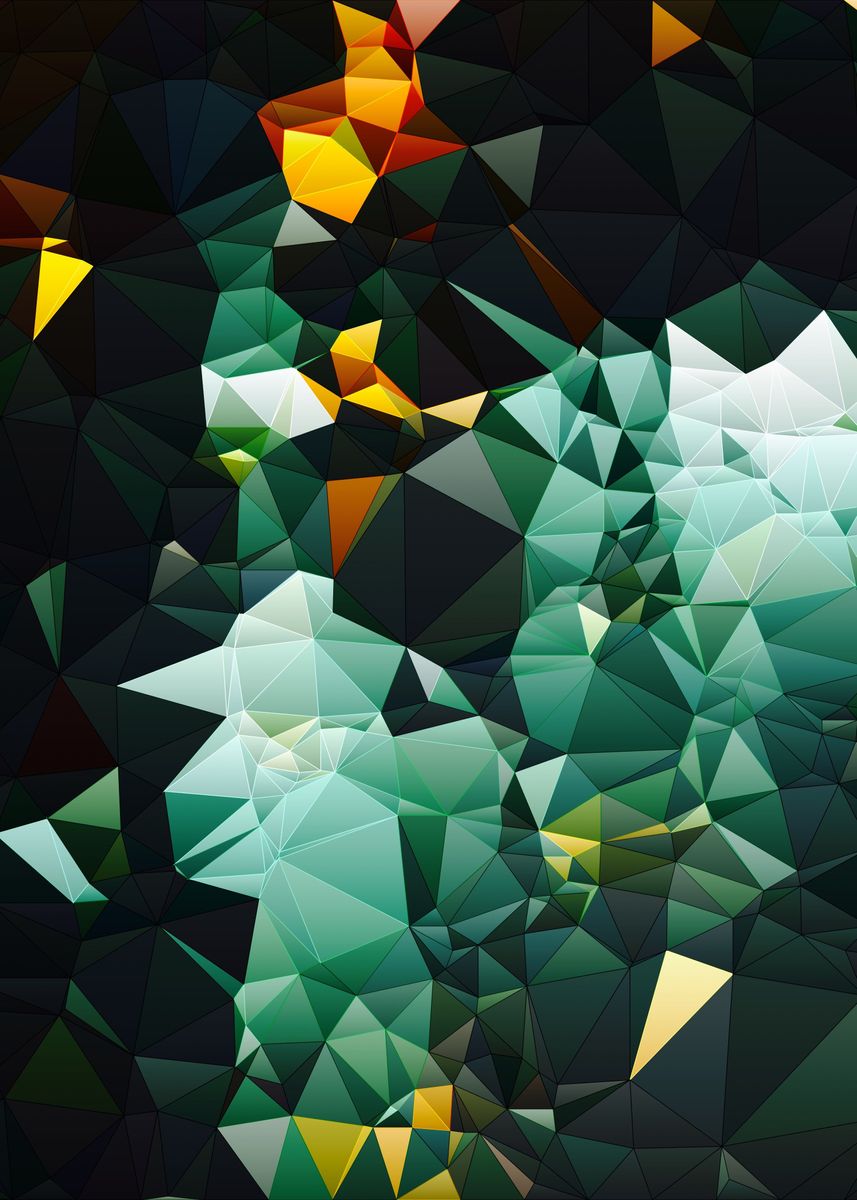 'Abstract Geometric Art 7' Poster by 1x Merch | Displate