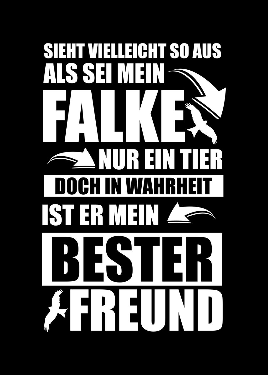 'German Falconer' Poster, picture, metal print, paint by Sebastian ...