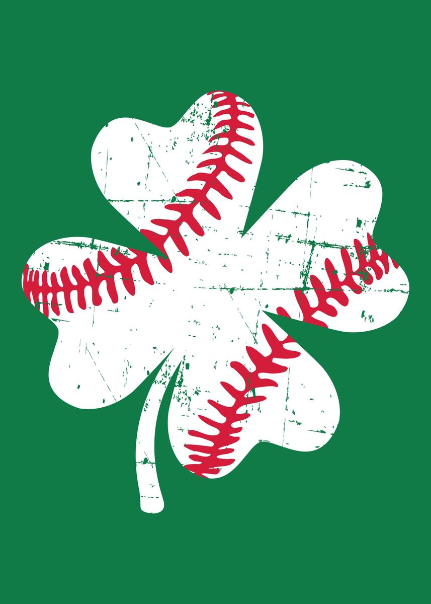 'Shamrock Baseball St Patr' Poster by Designzz | Displate