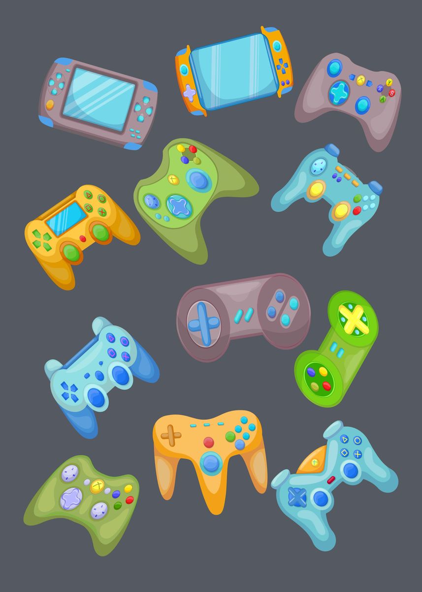 'joy stick' Poster by Mild pic | Displate