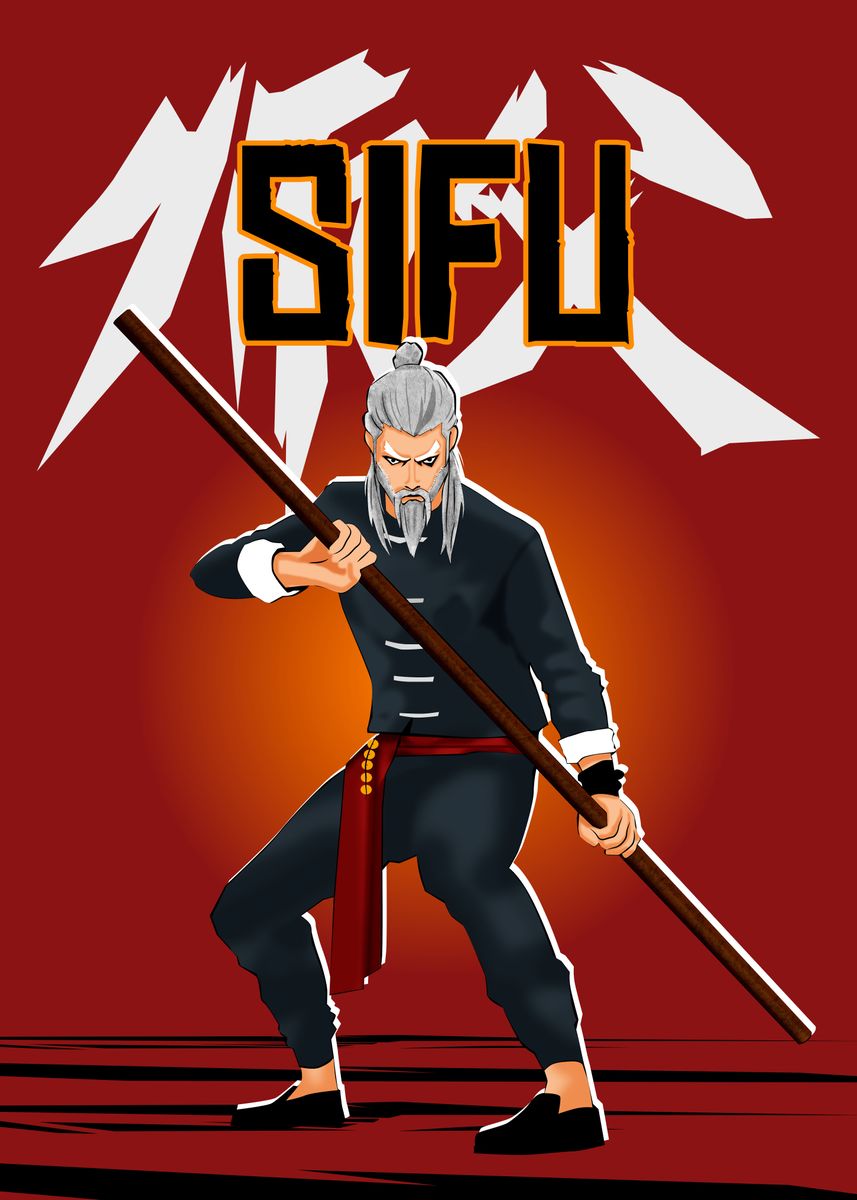 'master sifu of kungfu' Poster, picture, metal print, paint by best art ...