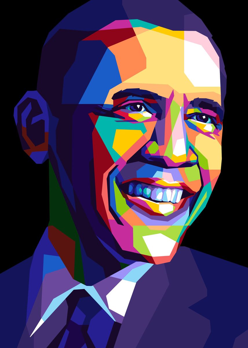 'President America' Poster, picture, metal print, paint by Shichiro Ken ...