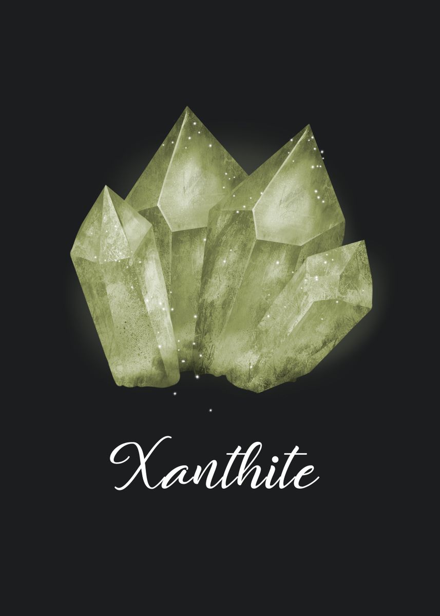 'Crystal Xanthite' Poster, picture, metal print, paint by XandYart ...