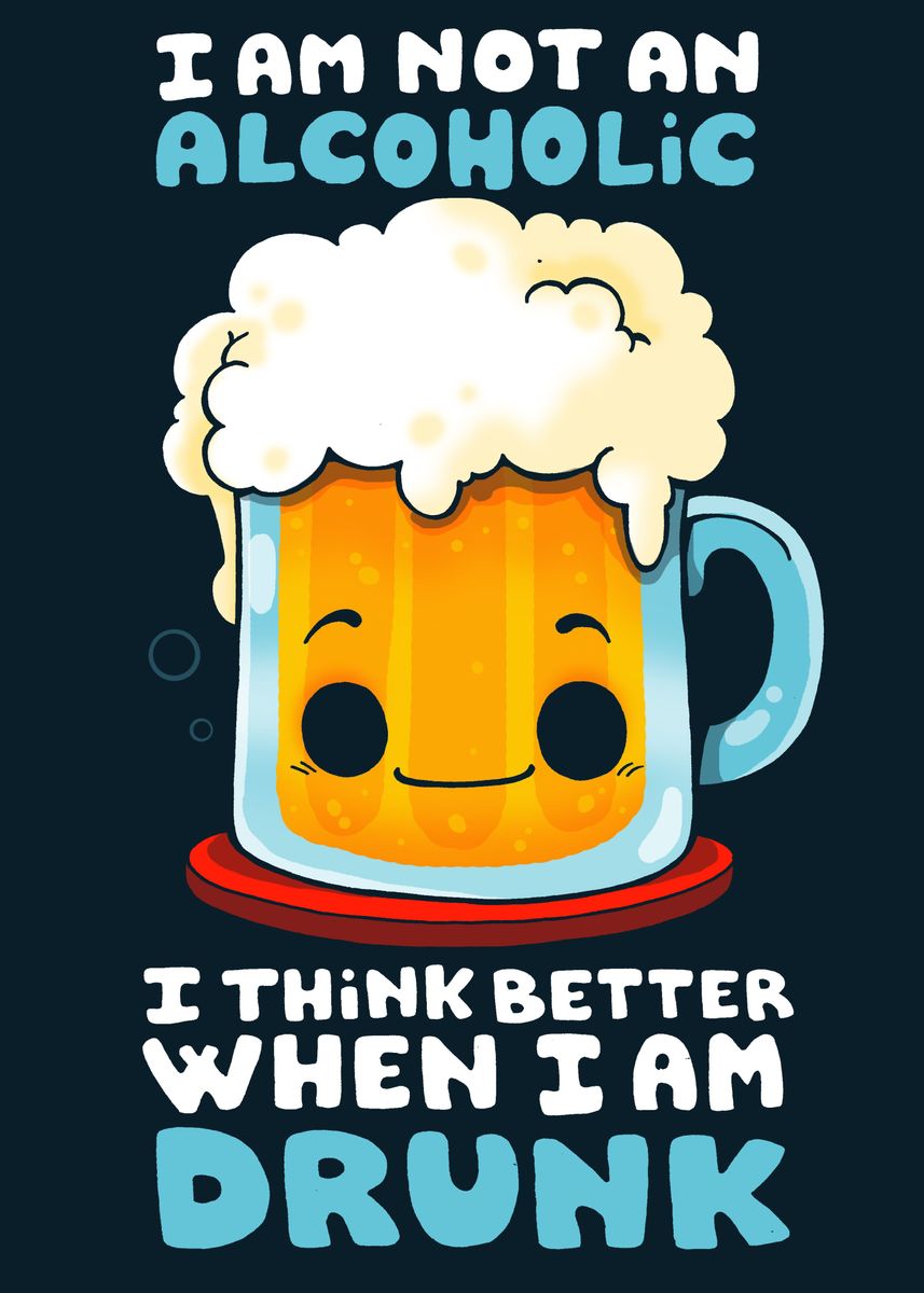 'Beer' Poster, picture, metal print, paint by Valentina Fabbri | Displate