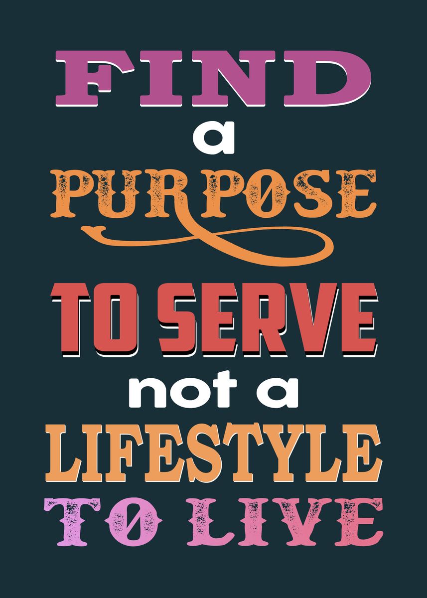 'Purpose' Poster by Neon Moon | Displate