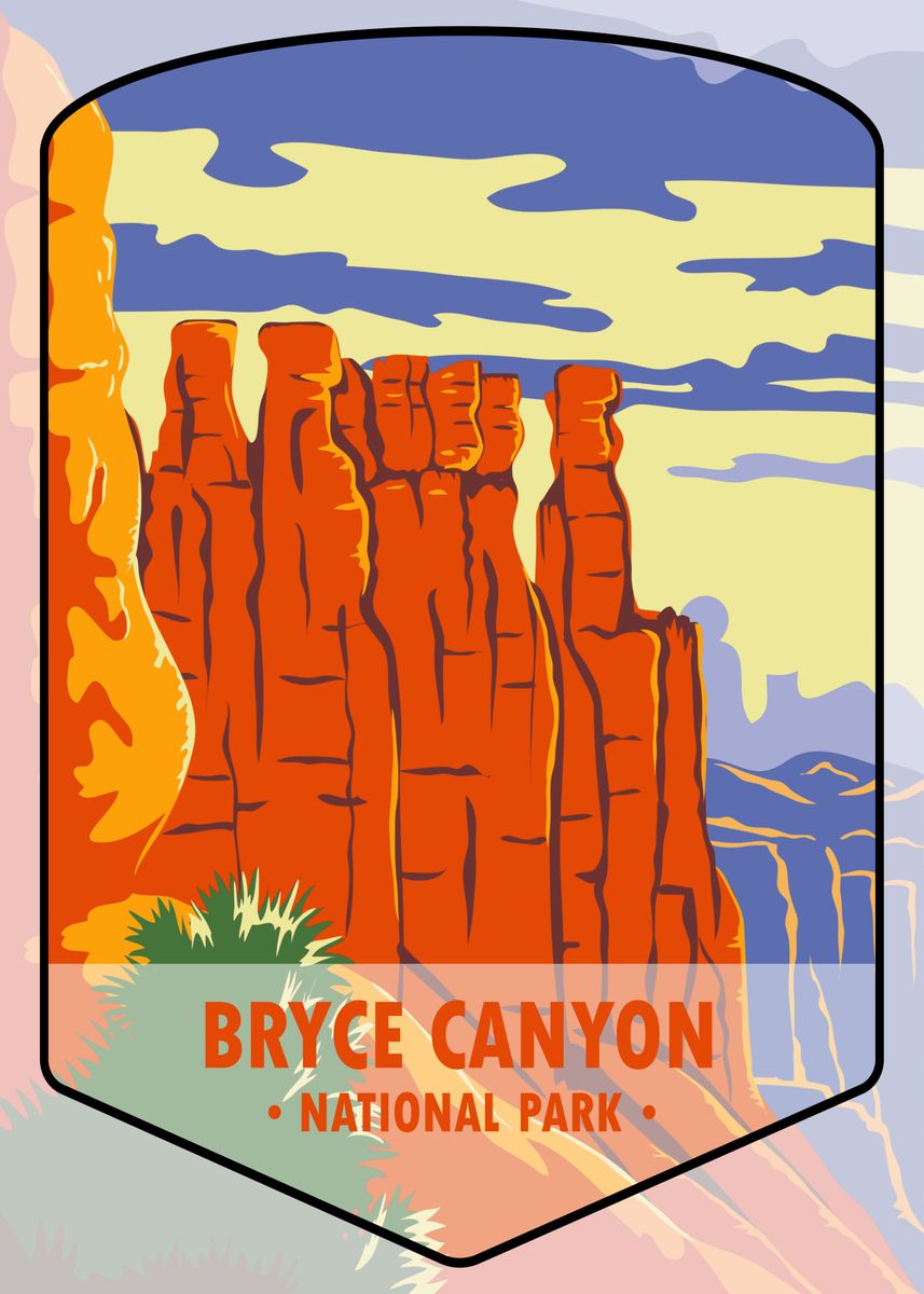 'Bryce Canyon National Park' Poster, picture, metal print, paint by ...