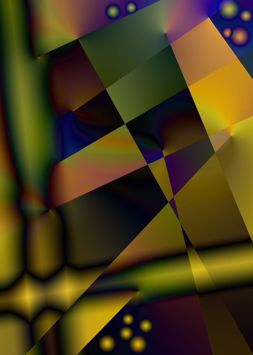 'Cubic Abstractism' Poster, picture, metal print, paint by Diji Bob ...