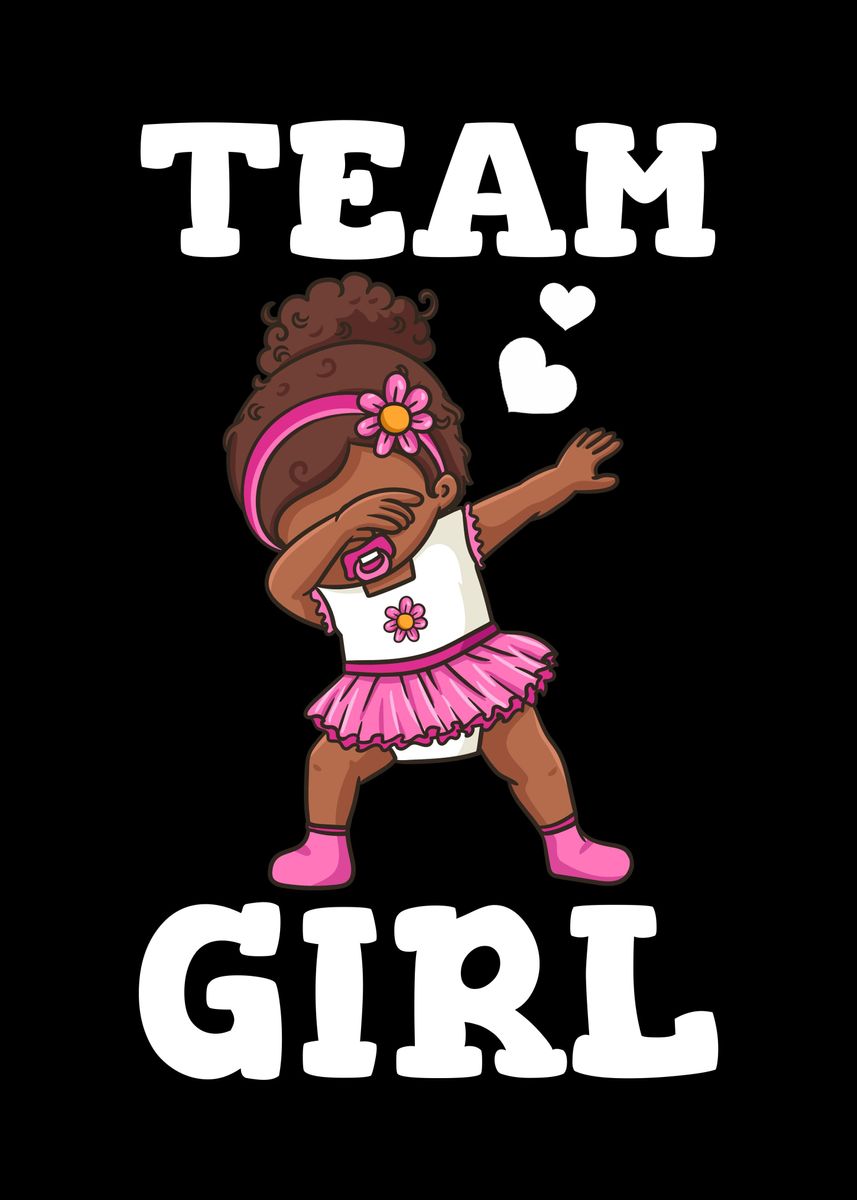 'Team Girl Gender Reveal' Poster by Mealla | Displate